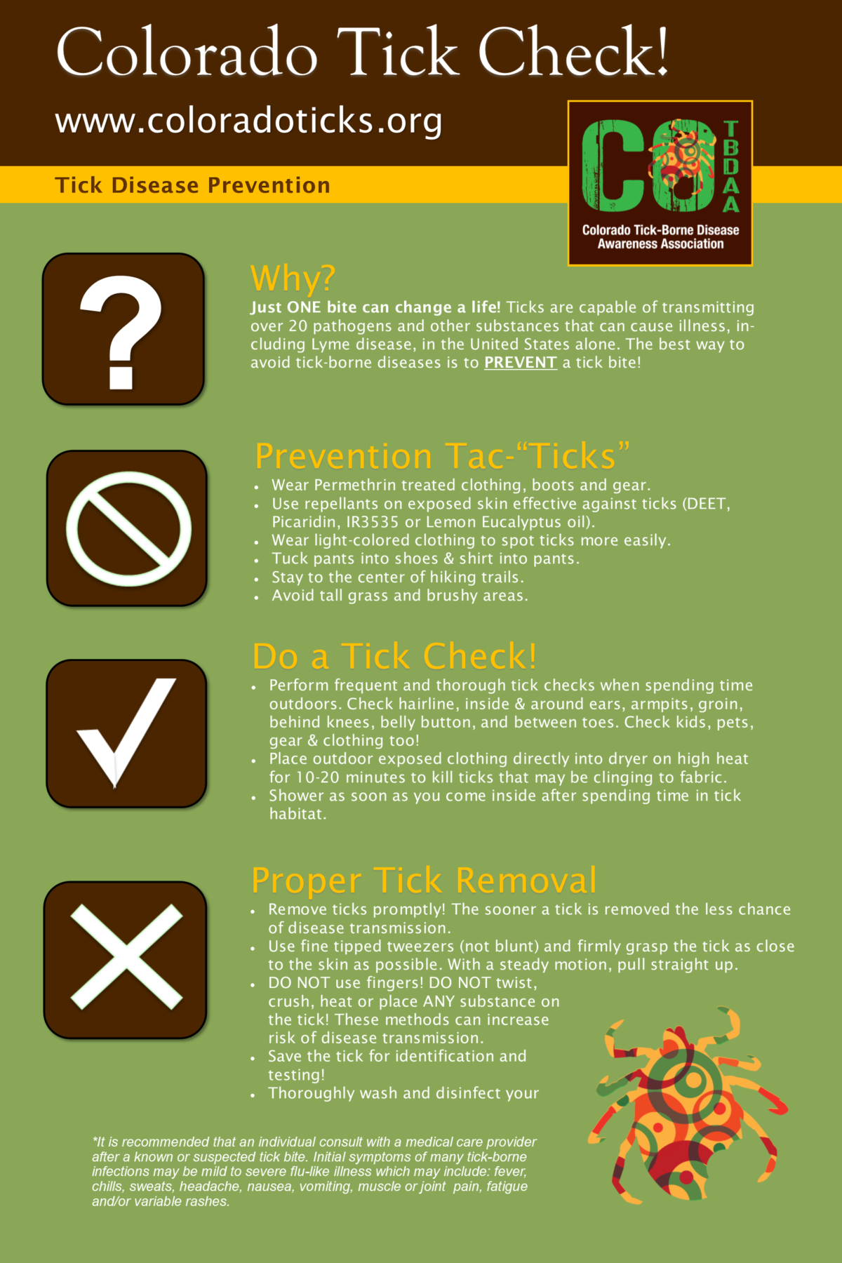 Colorado Tick-Borne Disease Awareness Association (COTBDAA) - Education ...